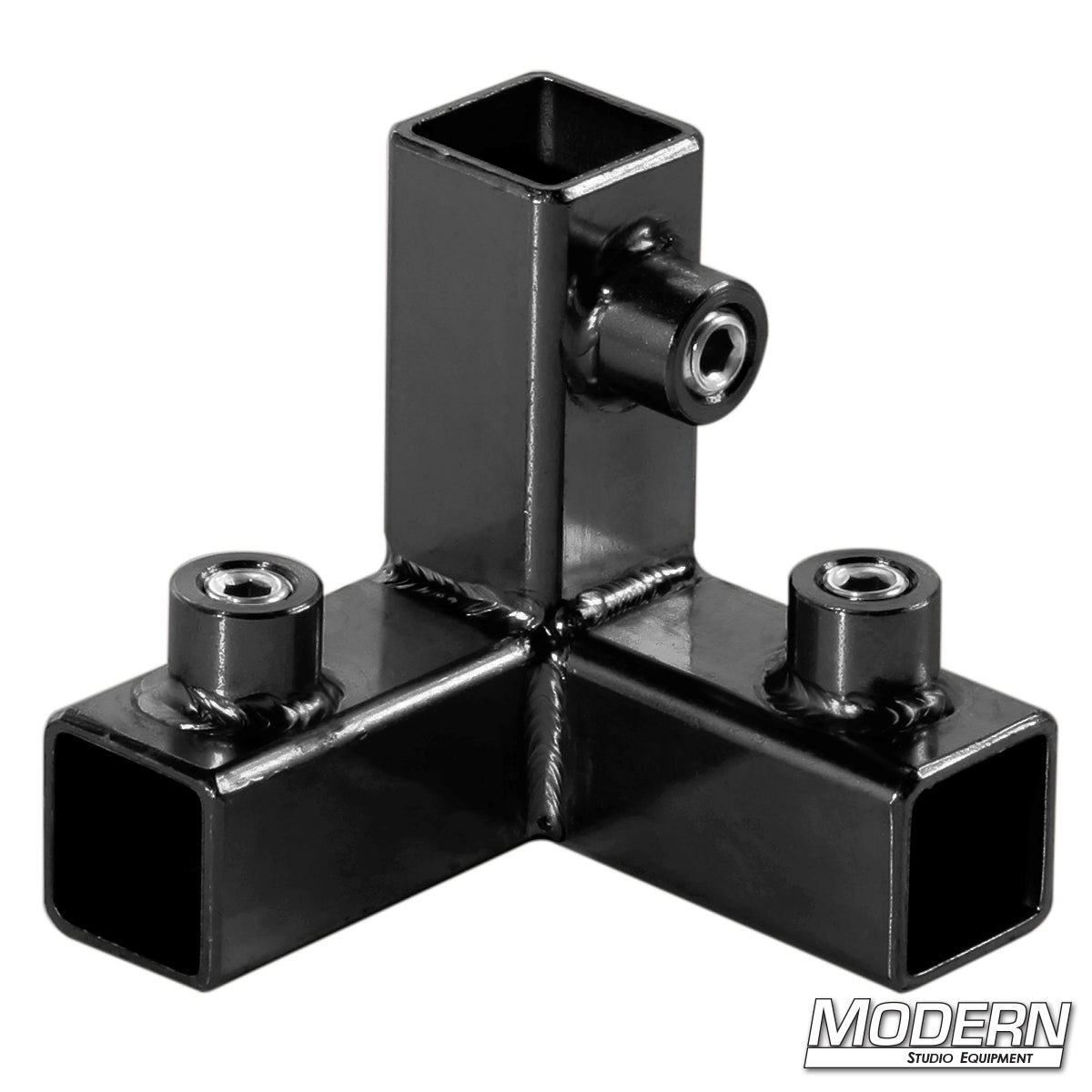 3-Way Pass Through Corner for 3/4" Square Tube – Modern Studio Equipment.