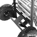 C-Stand Cart Complete with 12 C-Stands – Modern Studio Equipment.